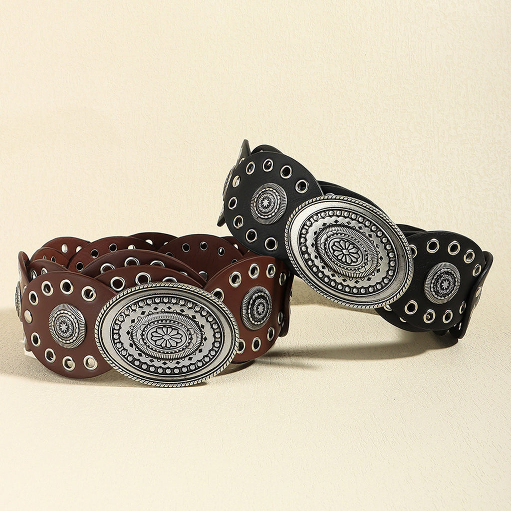 Oval PU Belt | Pomona and Peach
