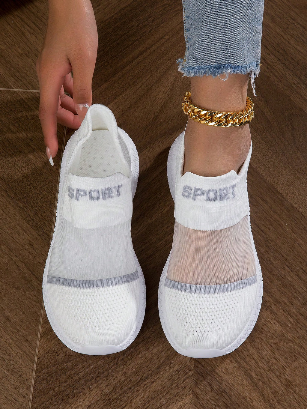 Slip On Fabric Running Shoes | Pomona and Peach