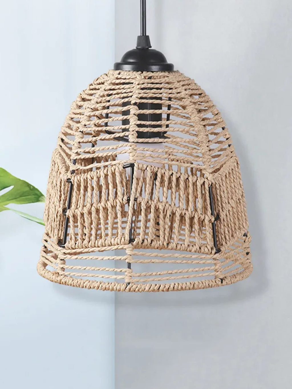 Boho Woven Pendant Light Shade | Pomona and Peach